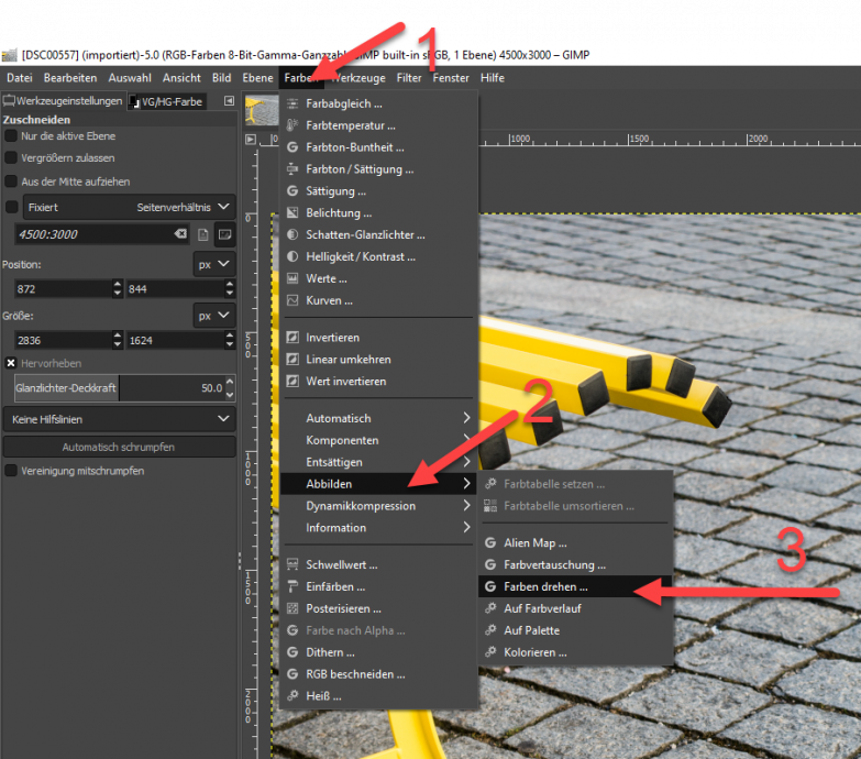 Farben austauschen mit GIMP - digitipps Fotografie